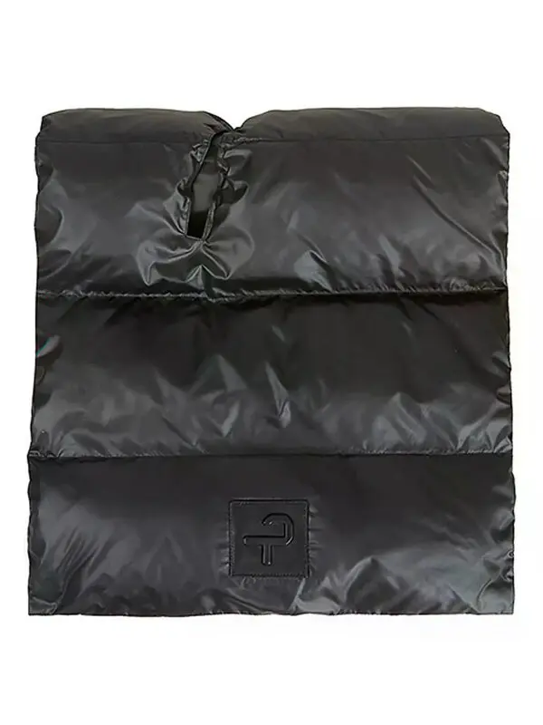 COMMON LEISURE Puffer Scarf - Black