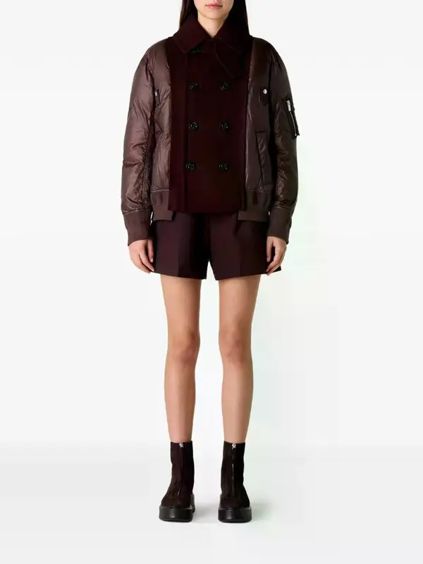 Sacai Buttoned Puffer Jacket