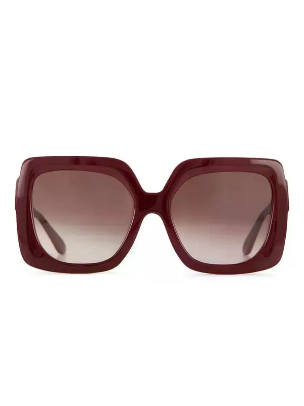 EMMANUELLE KHANH Square Frame Sunglasses - Red