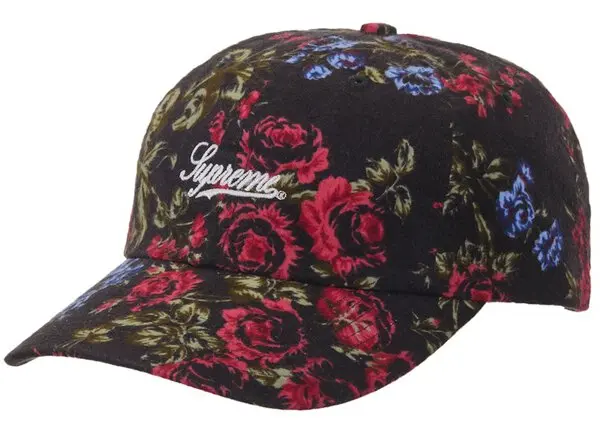 Supreme Floral Flannel 6-panel Cap