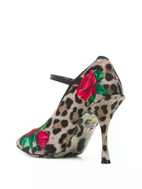 Dolce & Gabbana Mary Jane Printed High Heel Pumps