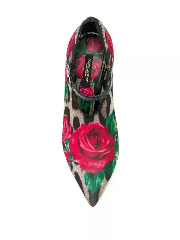 Dolce & Gabbana Mary Jane Printed High Heel Pumps