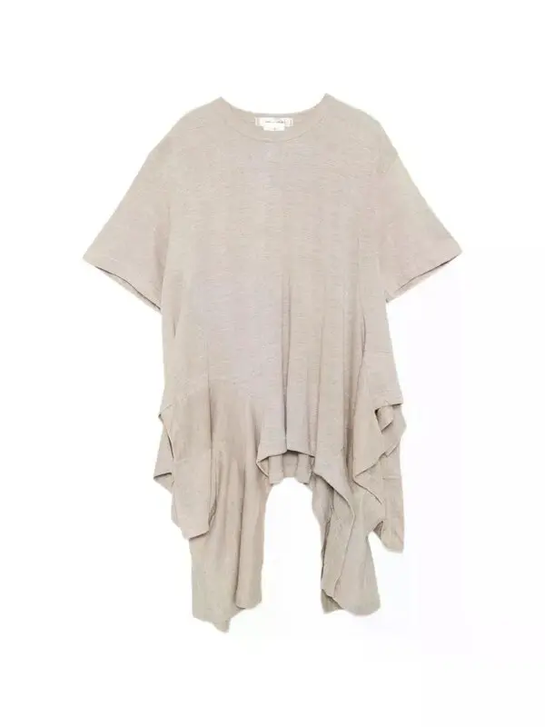 Comme Des Garçons Asymmetric Draped T-shirt - Neutrals