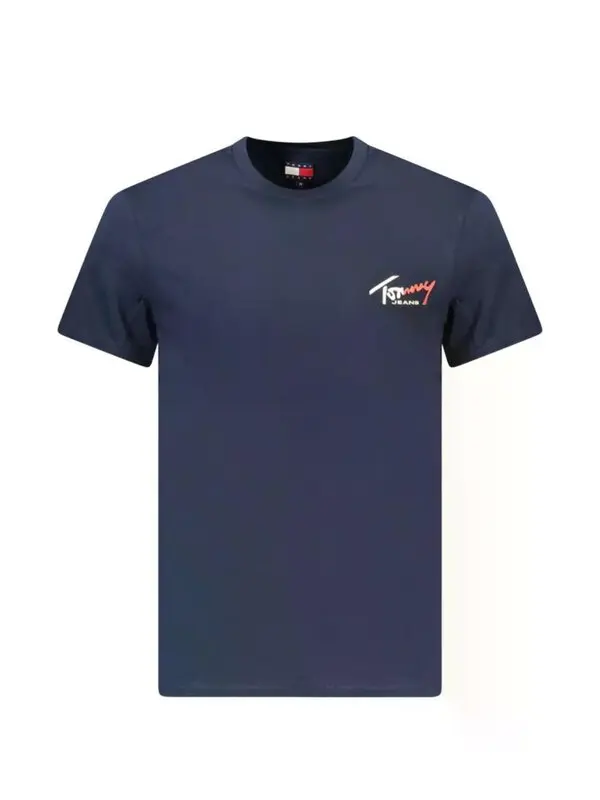 Tommy Hilfiger Logo-print Cotton T-shirt - Blue