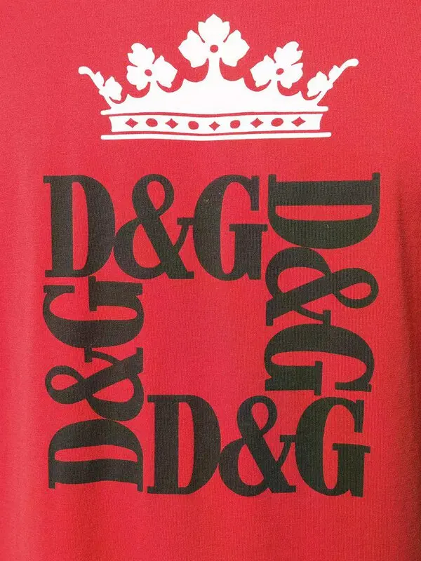 Dolce & Gabbana Crown Logo Print T-shirt