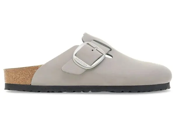 BIRKENSTOCK Boston Big Buckle Nubuck - Stone Coin
