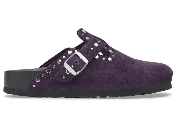 BIRKENSTOCK Boston Rivets Suede - Acai