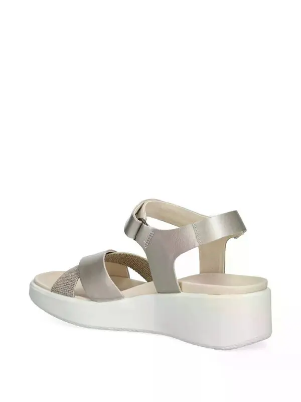 Ecco Flowt Wedge Lx Touch-strap Sandals