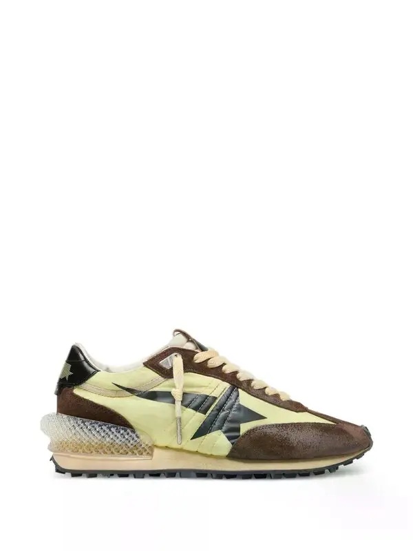GOLDEN GOOSE Marathon Nylon & Suede Sneakers - Brown