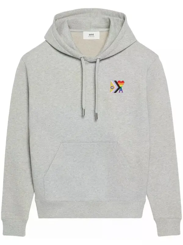 AMI Paris Organic Cotton Pride Hoodie