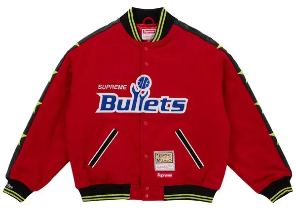 Supreme Mitchell & Ness Teams Varsity Jacket
