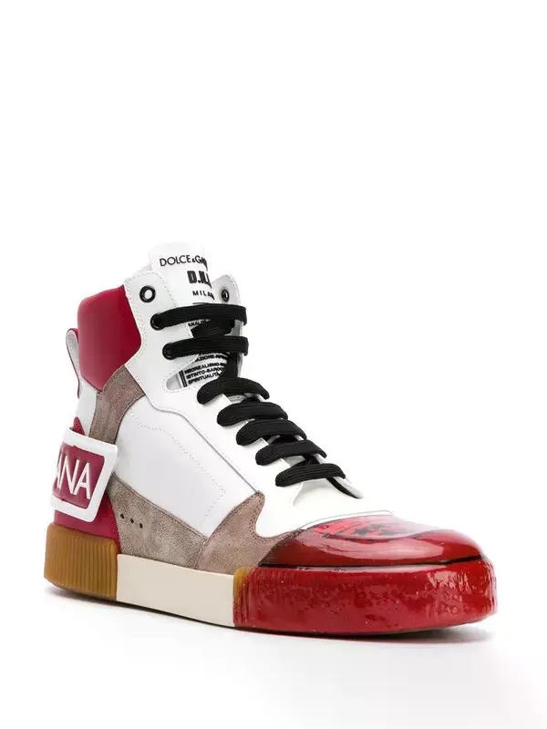 Dolce & Gabbana Dna Panelled High-top Sneakers