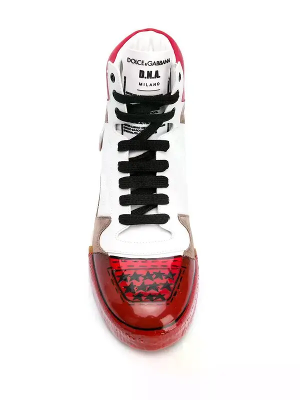 Dolce & Gabbana Dna Panelled High-top Sneakers
