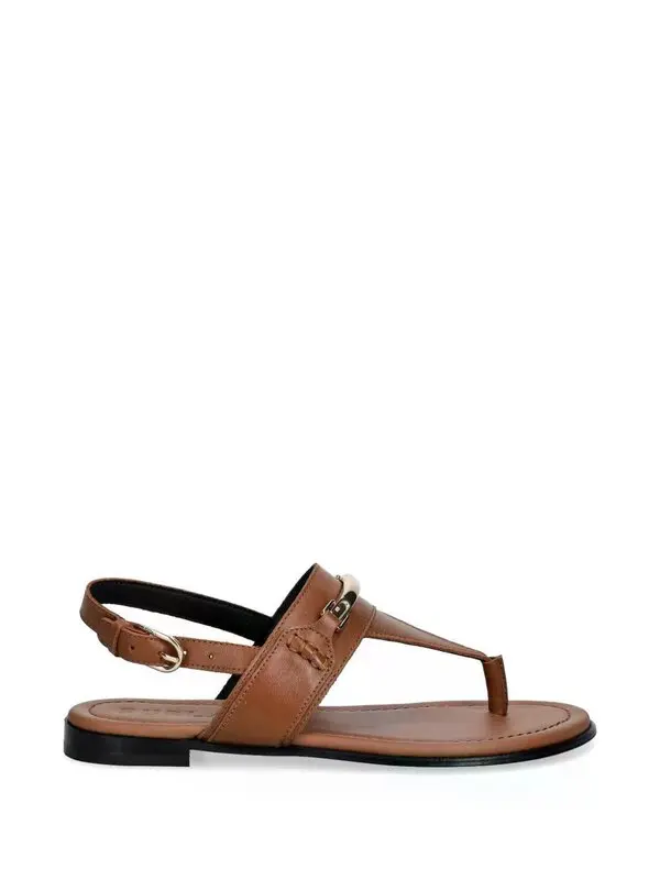 Furla Logo Plaque Buckled Sandals