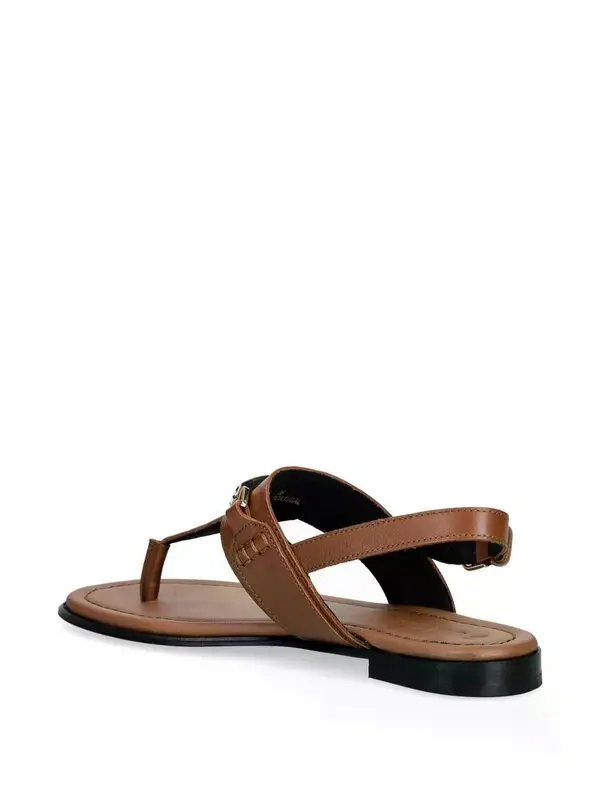 Furla Logo Plaque Buckled Sandals