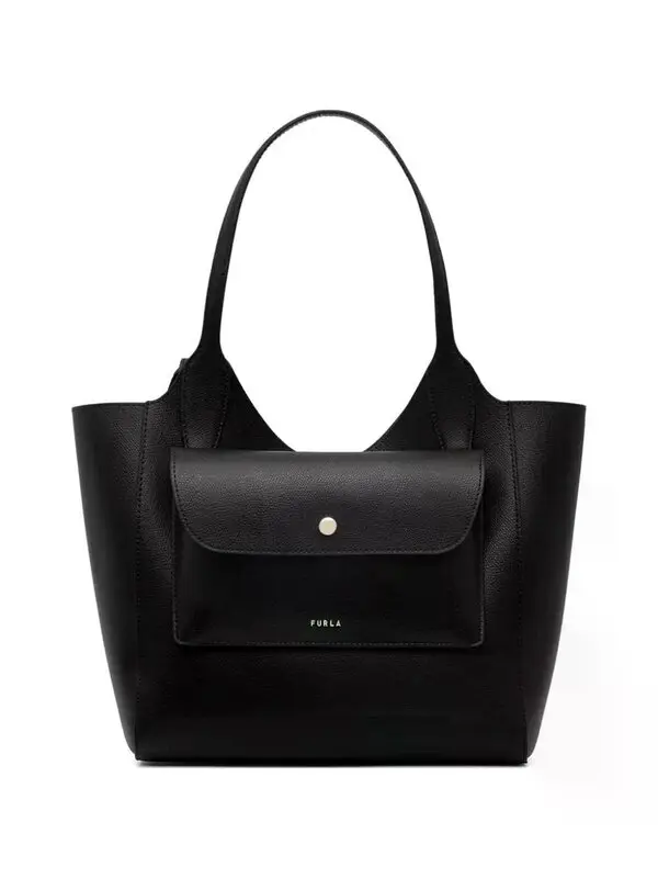 Furla Small Leather Tote Bag - Black