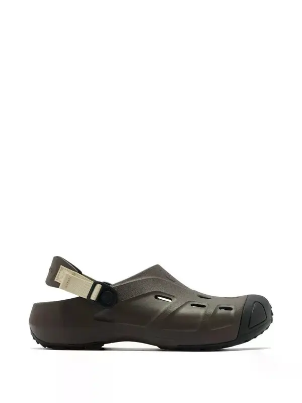 CROCS Perforated Slingback Sandals - Brown