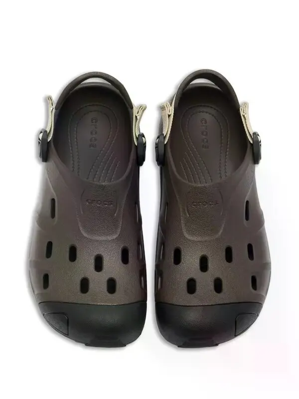 CROCS Perforated Slingback Sandals - Brown