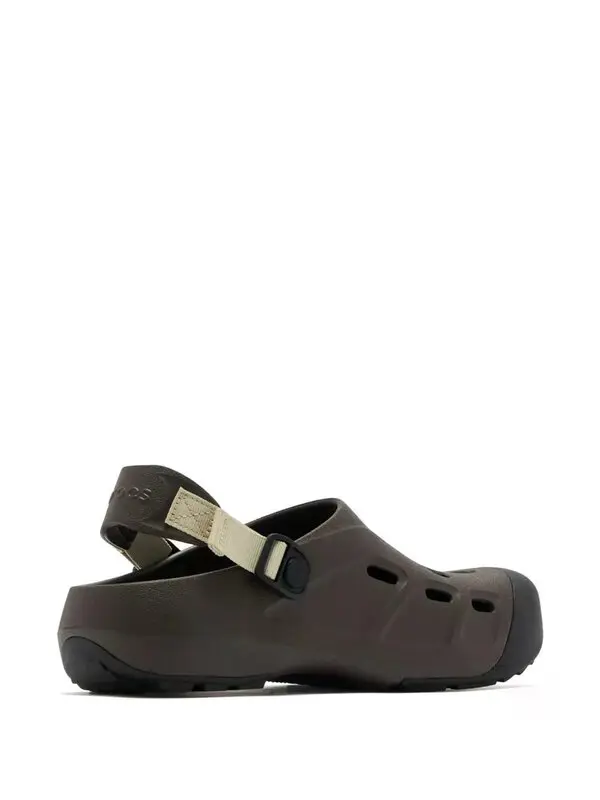 CROCS Perforated Slingback Sandals - Brown