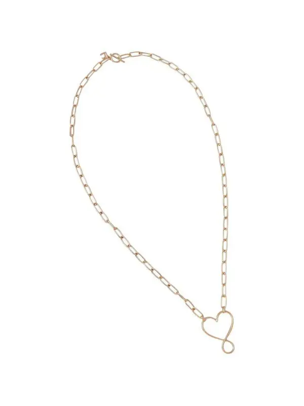 Lola Casademunt Infinite Heart Chain-link Necklace - Gold