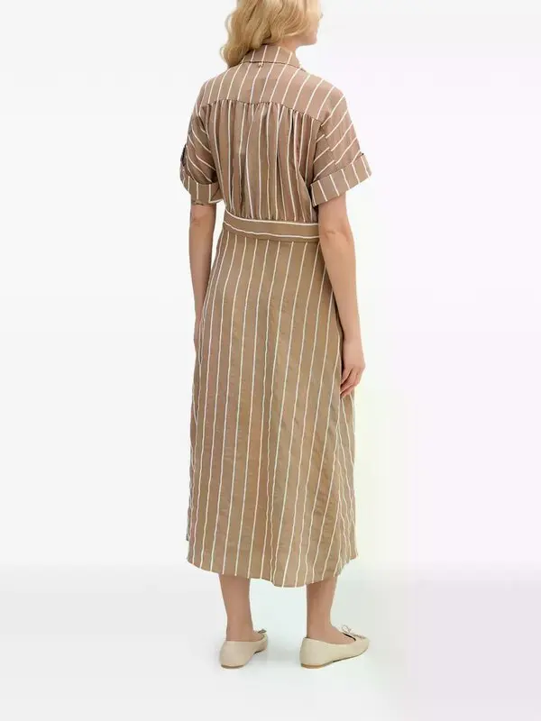 Lola Casademunt Striped Button-down Midi Dress