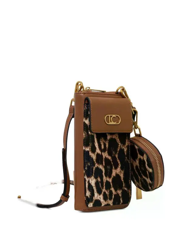 Lola Casademunt Leopard-print Logo-plaque Wallet
