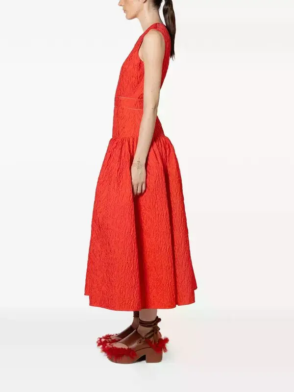 ROKSANDA Aya Cloqué Midi Dress