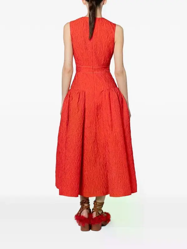 ROKSANDA Aya Cloqué Midi Dress