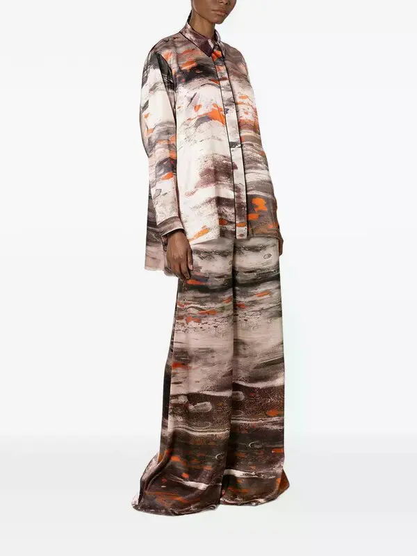 ROKSANDA Arnaud Brush-print Trousers