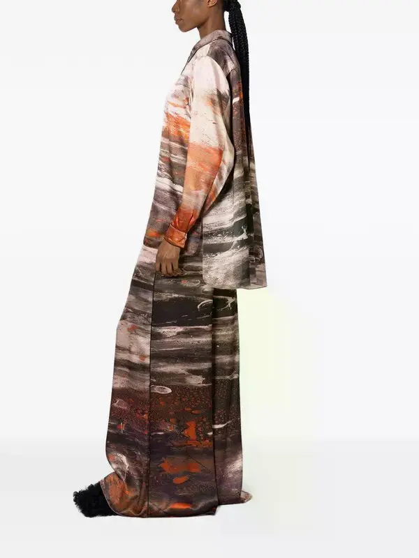 ROKSANDA Arnaud Brush-print Trousers