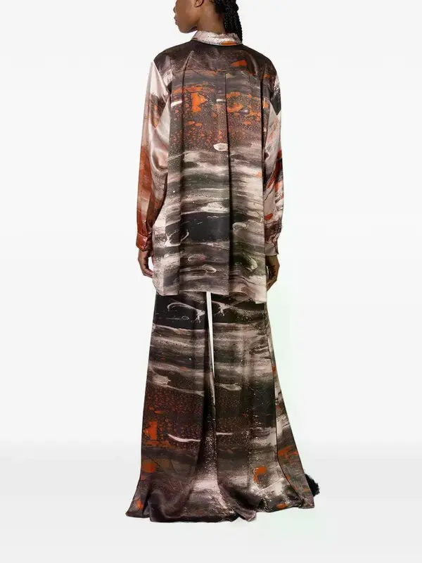 ROKSANDA Arnaud Brush-print Trousers