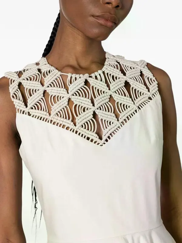 ROKSANDA Helin Macramé-panel Midi Dress