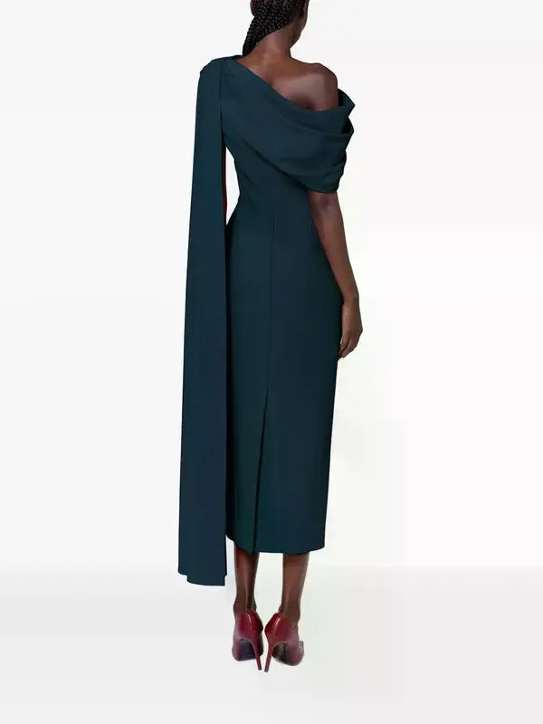 ROKSANDA Maite Draped One-shoulder Midi Dress
