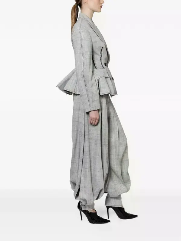 ROKSANDA Leor Frayed Peplum Jacket