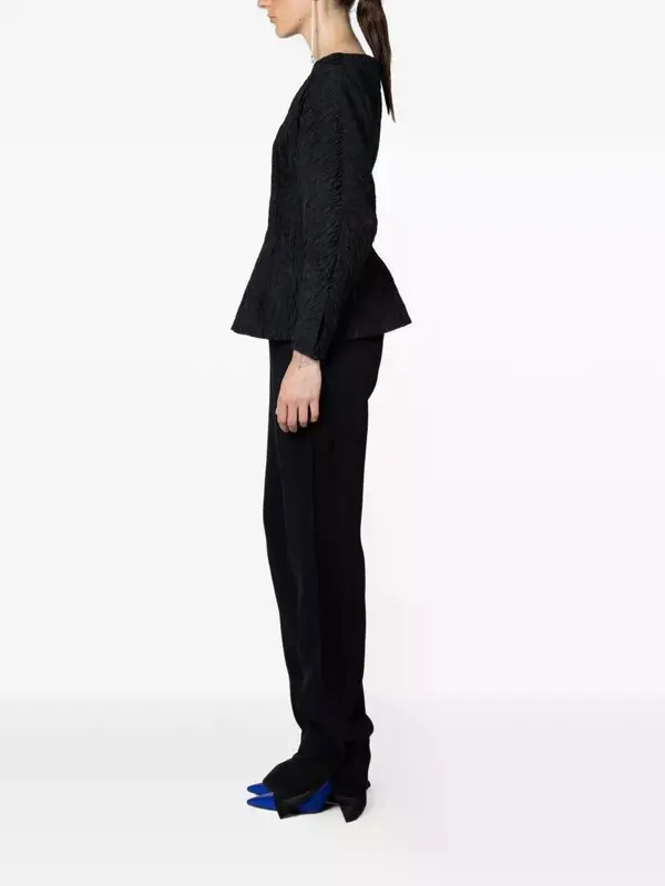 ROKSANDA Eni Crinkled-effect Long-sleeved Blouse