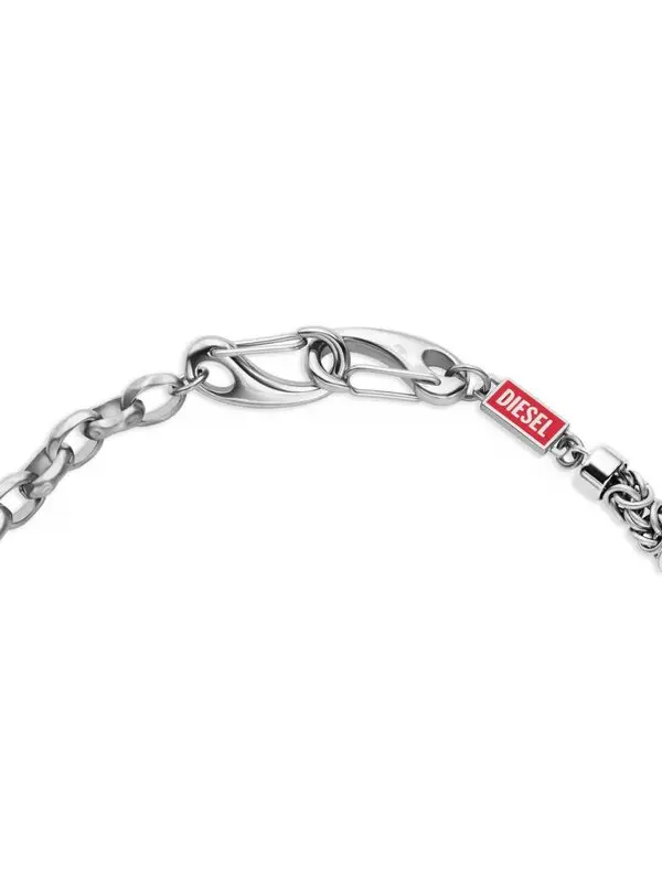 DIESEL® Multi-link Logo-tag Necklace