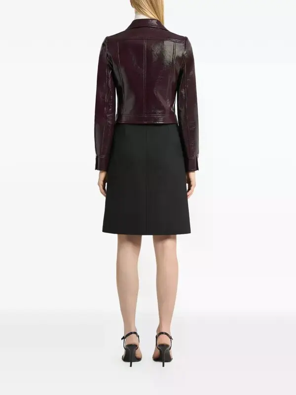 COURREGES Vinyl-effect Cropped Jacket