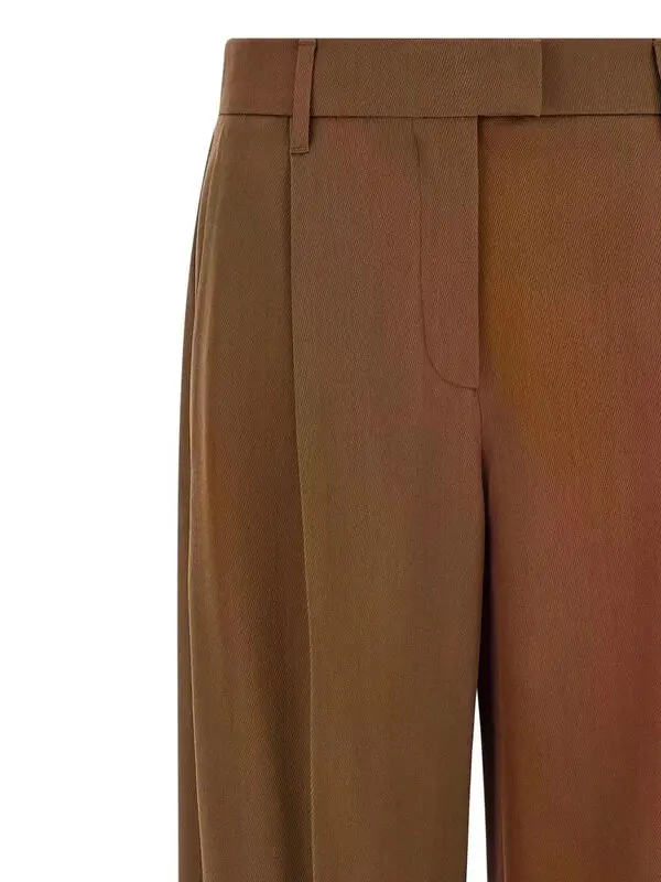 Brunello Cucinelli Monile Wide-leg Trousers