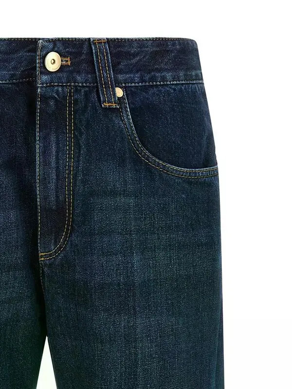 Brunello Cucinelli Monile Stone-washed Jeans - Blue