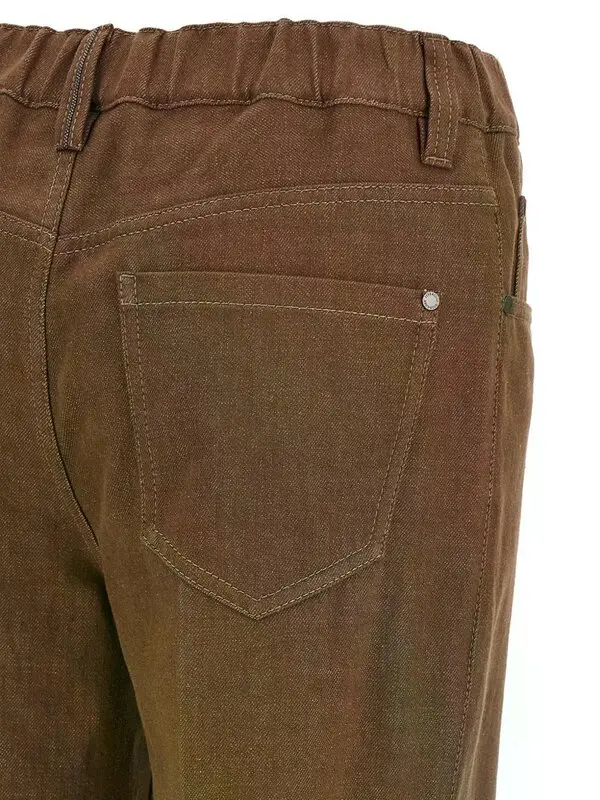 Brunello Cucinelli Monile Garment-dyed Jeans - Brown