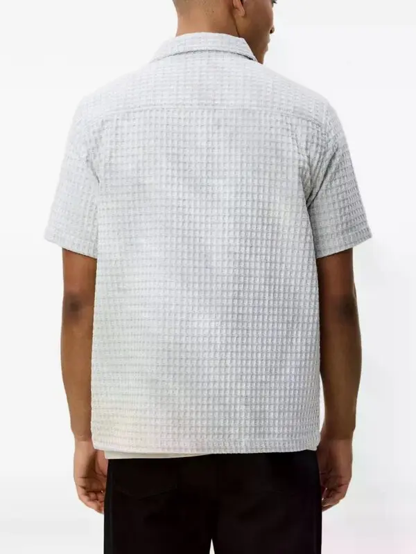 LES DEUX Seersucker Short-sleeve Shirt