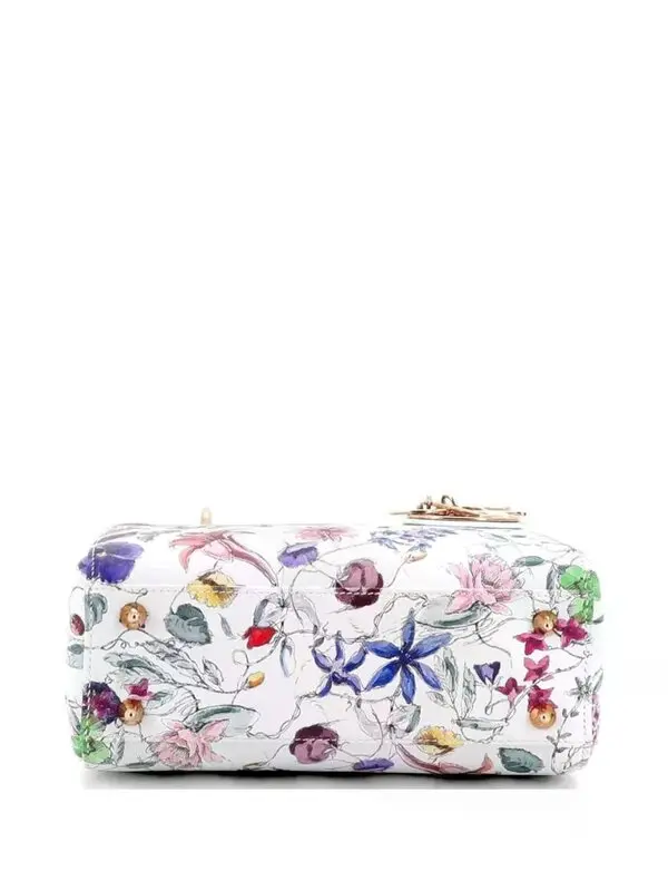 Dior Lady Bag Printed Leather Small Satchel - Multicolour