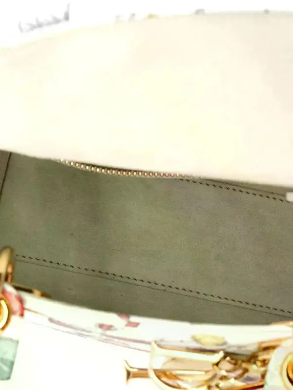 Dior Lady Bag Printed Leather Small Satchel - Multicolour