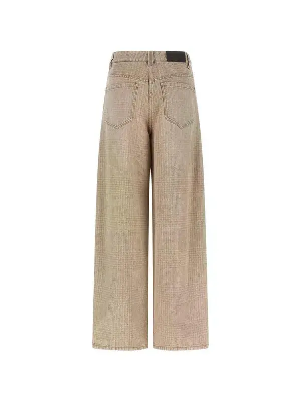 Brunello Cucinelli Wide Barrel Jeans With Monile Detail
