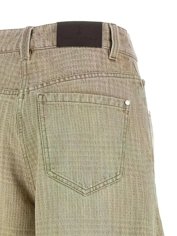 Brunello Cucinelli Wide Barrel Jeans With Monile Detail
