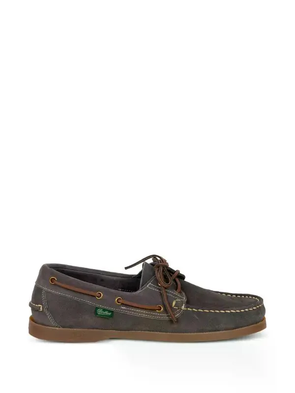Paraboot Suede Lace-up Boat Shoes
