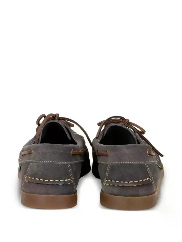 Paraboot Suede Lace-up Boat Shoes