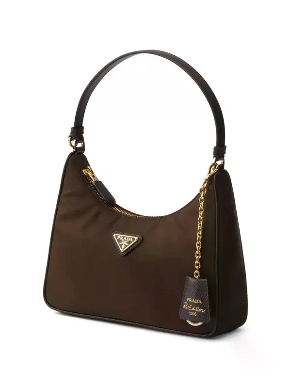 Prada Re-edition 2005 Re-nylon And Saffiano Mini Bag - Brown