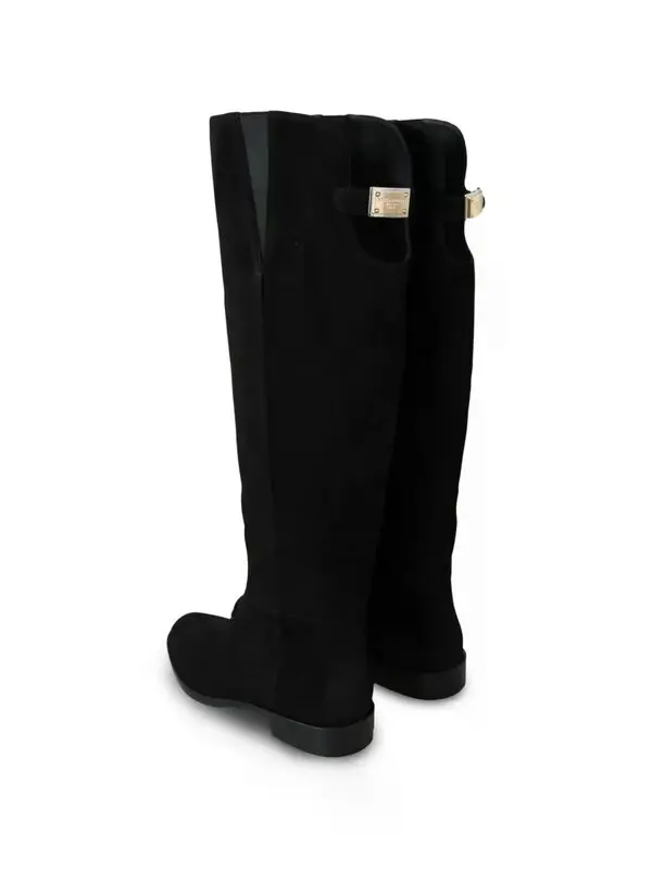 Dolce & Gabbana Logo Plaque Knee-high Boots