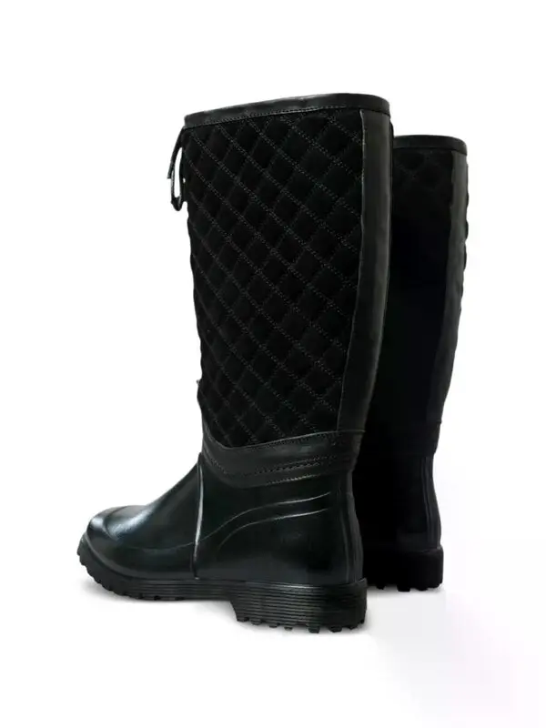 Dolce & Gabbana Chioggia Quilted Suede Lace-up Boots